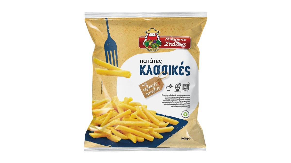 Πατάτες ΜΠΑΡΜΠΑ ΣΤΑΘΗΣ Κλασικές 1kg | ΣΚΛΑΒΕΝΙΤΗΣ | Wolt
