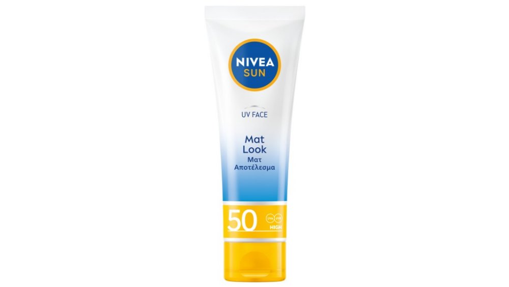 Nivea Sun UV Face Cream Mat Look SPF50, Sunscreen for Oily Skin, 50ml | Sklavenitis Kato Paphos ...