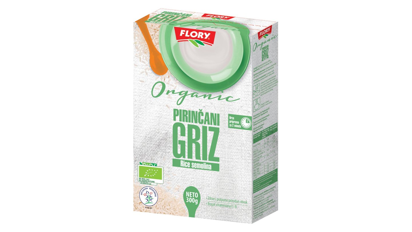 Flory Pirinčani griz 300g ORGANIK ,A048473 | Aksa Novi Sad | Wolt
