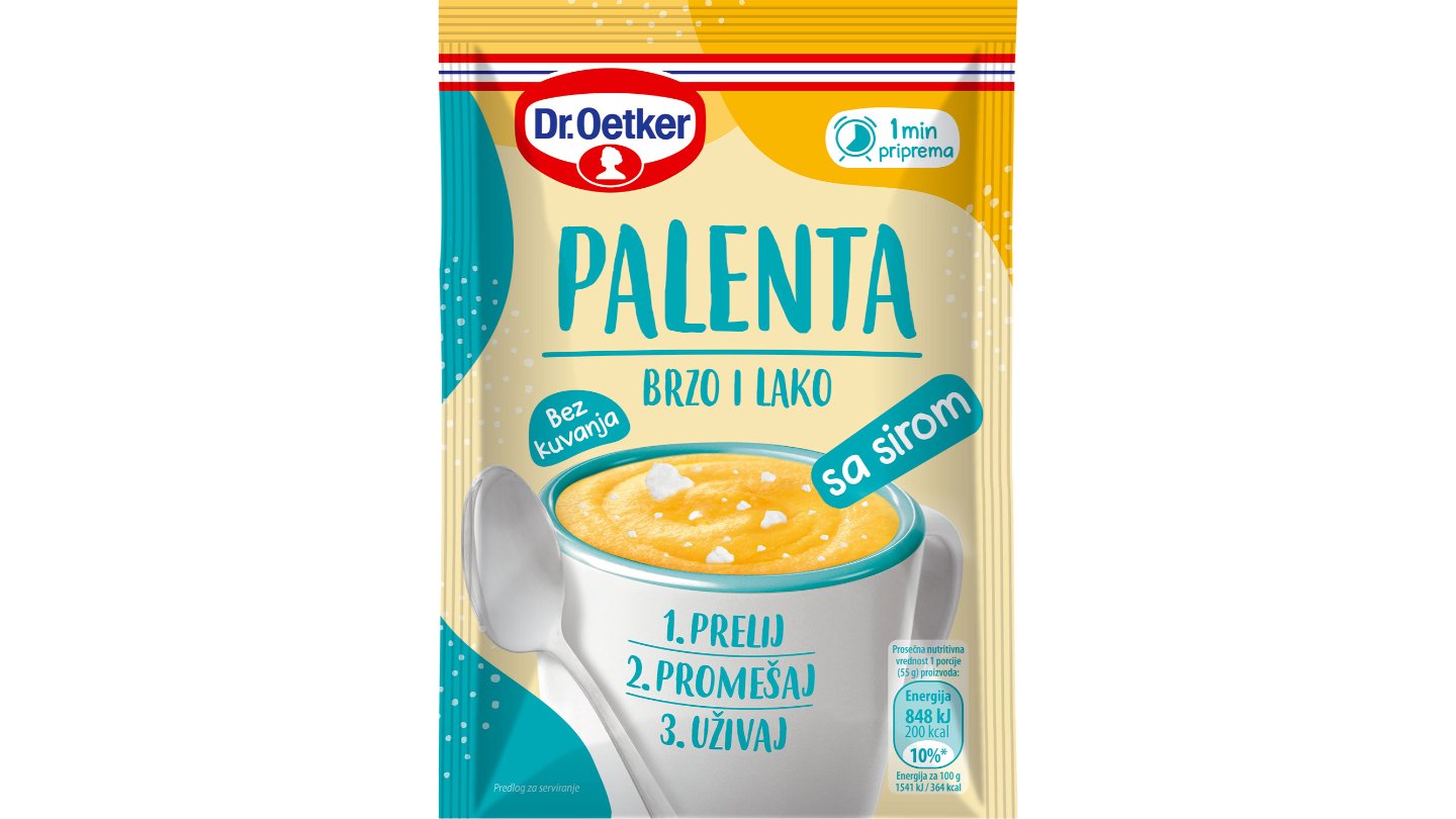 Dr.Oetker instant palenta sa sirom 55g ,A072526 | Aksa Banovo Brdo | Wolt