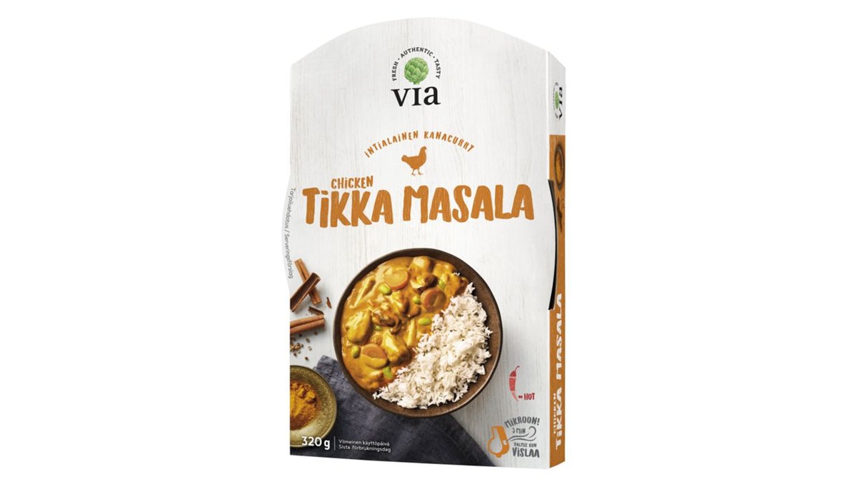 Via Chicken Tikka Masala valmisateria 320g | Wolt Market Jyväskylä | Wolt
