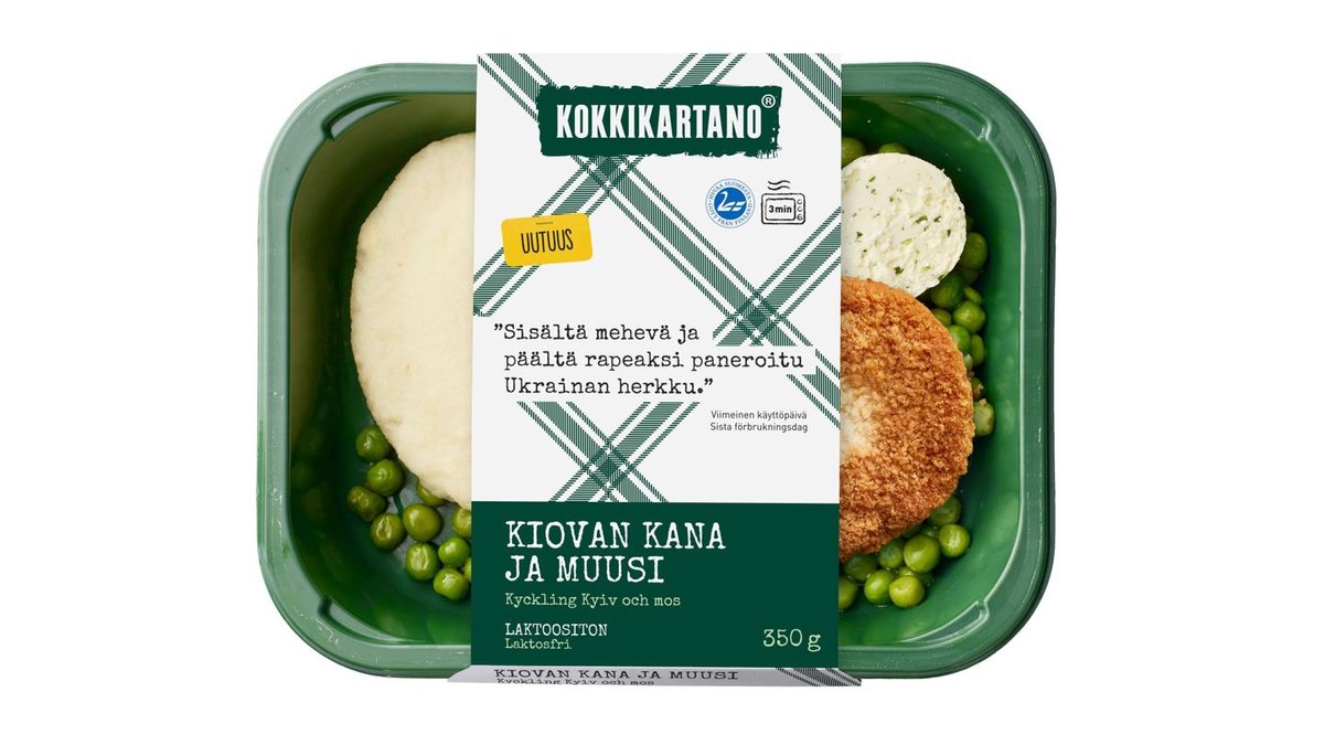 Kokkikartano Kiovan kana ja muusi 350g | Wolt Market Joensuu | Wolt