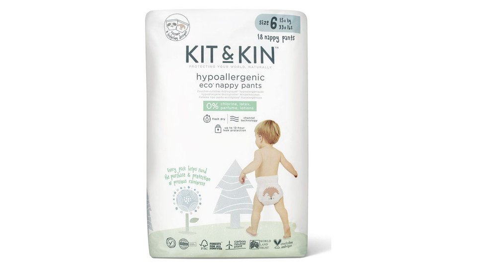 Plenice hlačne XL velikost 6, (15kg+), Kit&Kin (18 kosov) | Baby Center Nama | Wolt